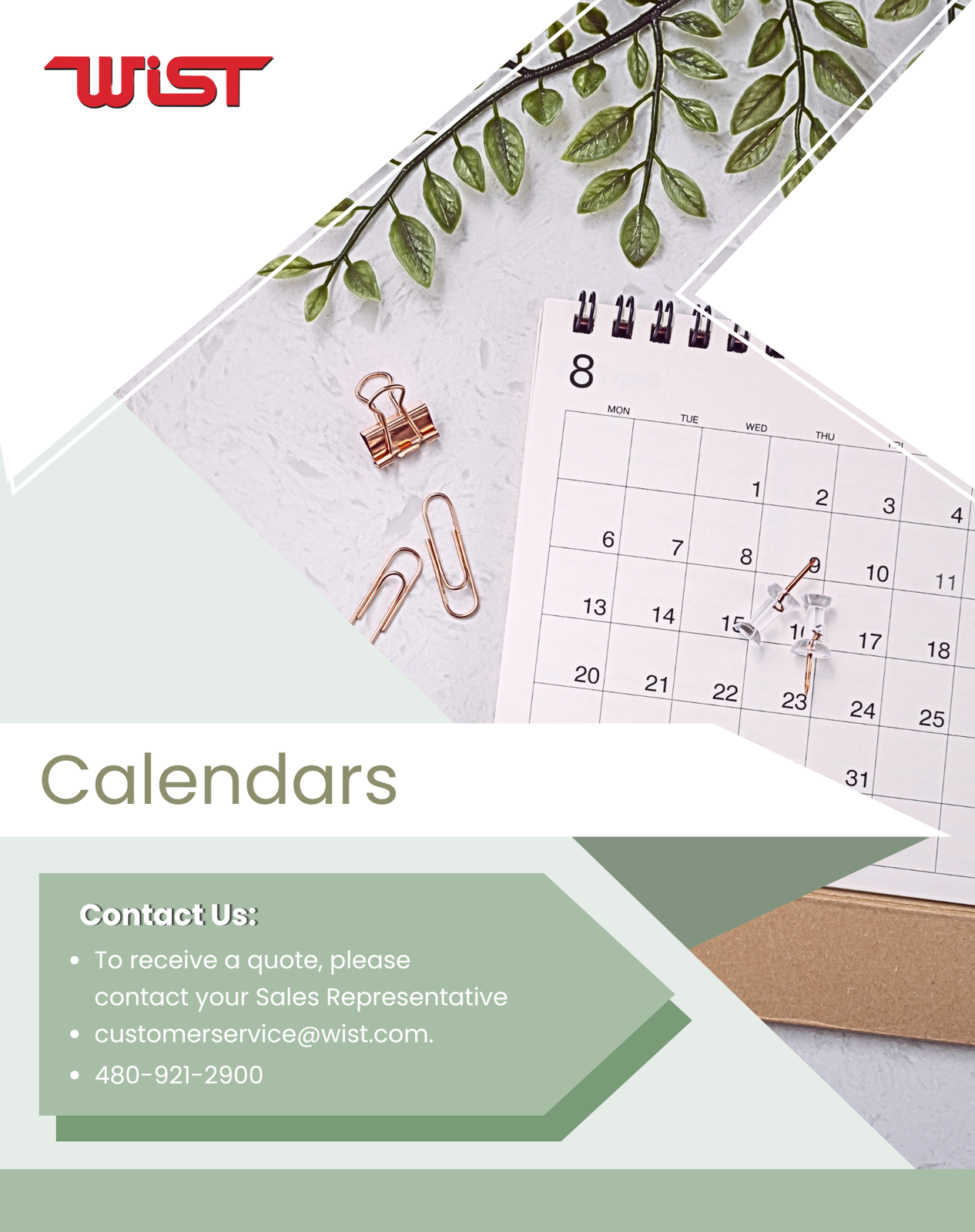 Wist Business Supplies & Equipment - Calendars
